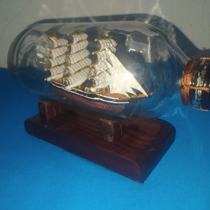 Cutty Sark Ship in a Bottle, Miniature Pirates Ship Gift for Father's ...