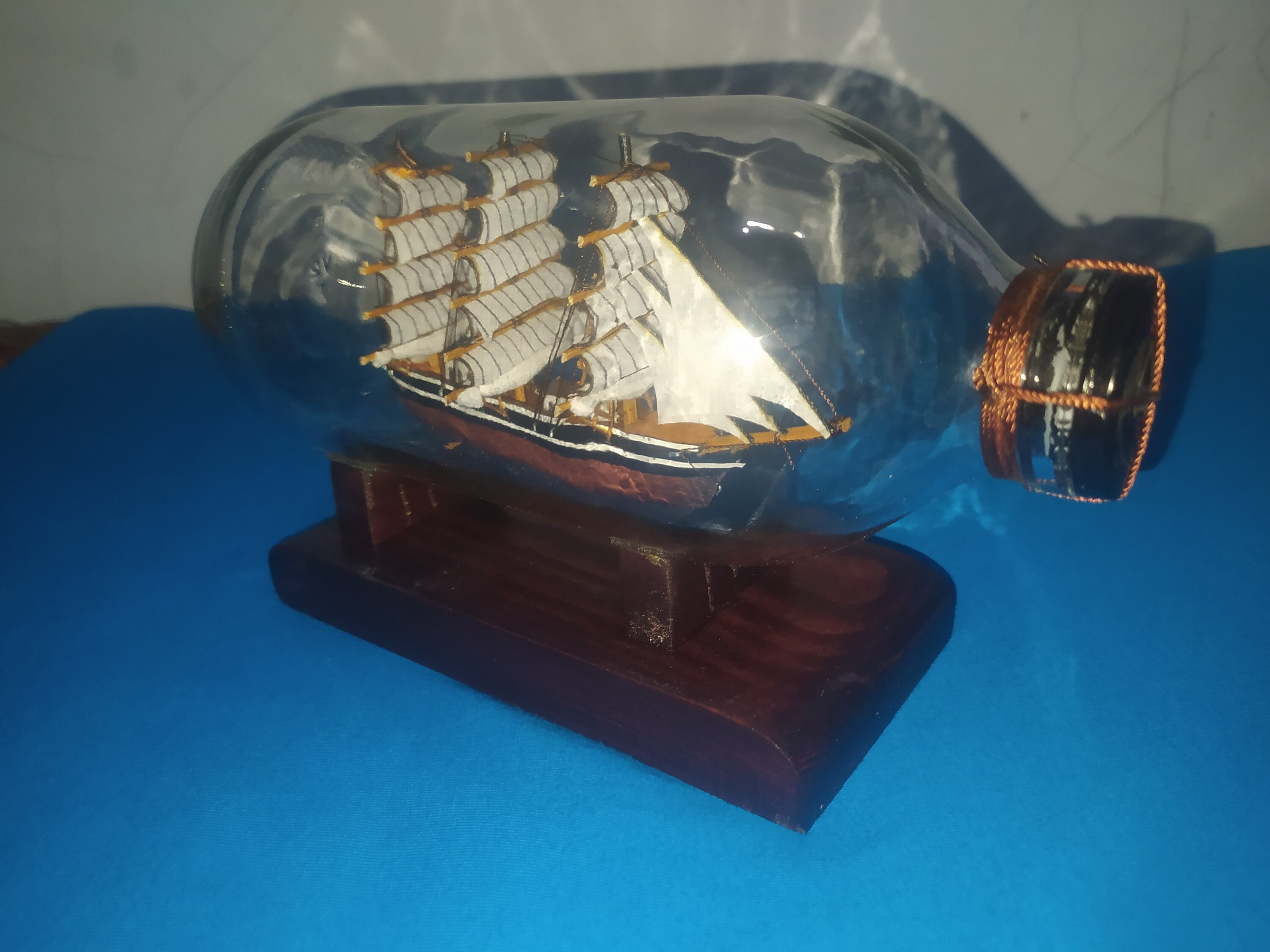 Cutty Sark Ship in a Bottle, Miniature Pirates Ship Gift for Father's ...