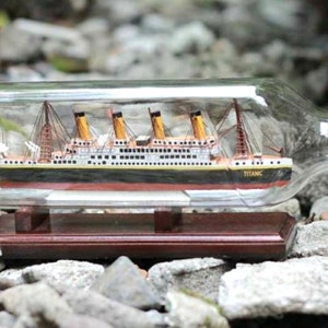 Titanic Ship in a Bottle: Miniature Handmade Classic Gift - Etsy