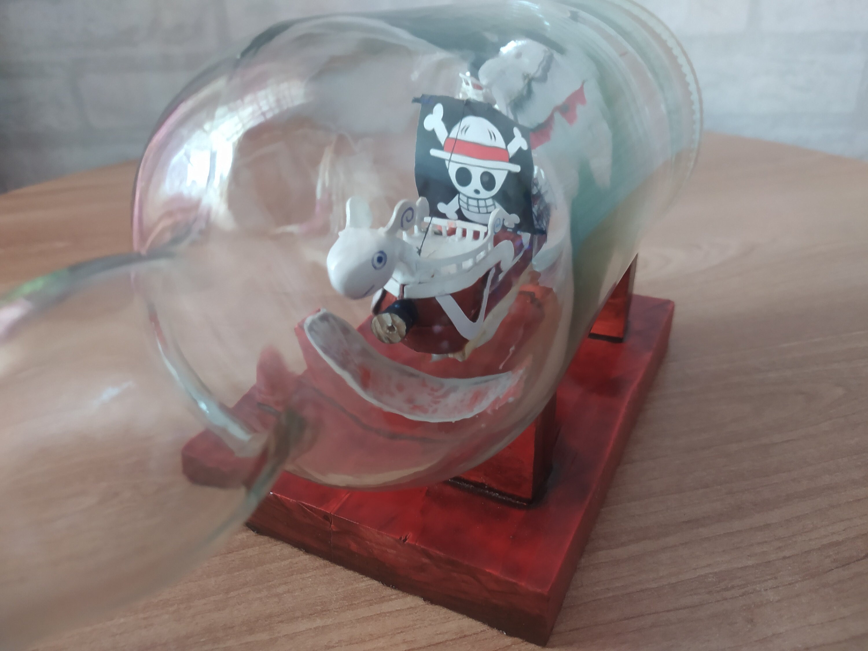 Exclusive Going Merry Ship in a Bottle, Miniature Pirates Ship, Anime ...
