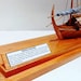 Teak Wood Miniature Fishing Boat: Java Perahu Mayang Handmade Decor - Etsy