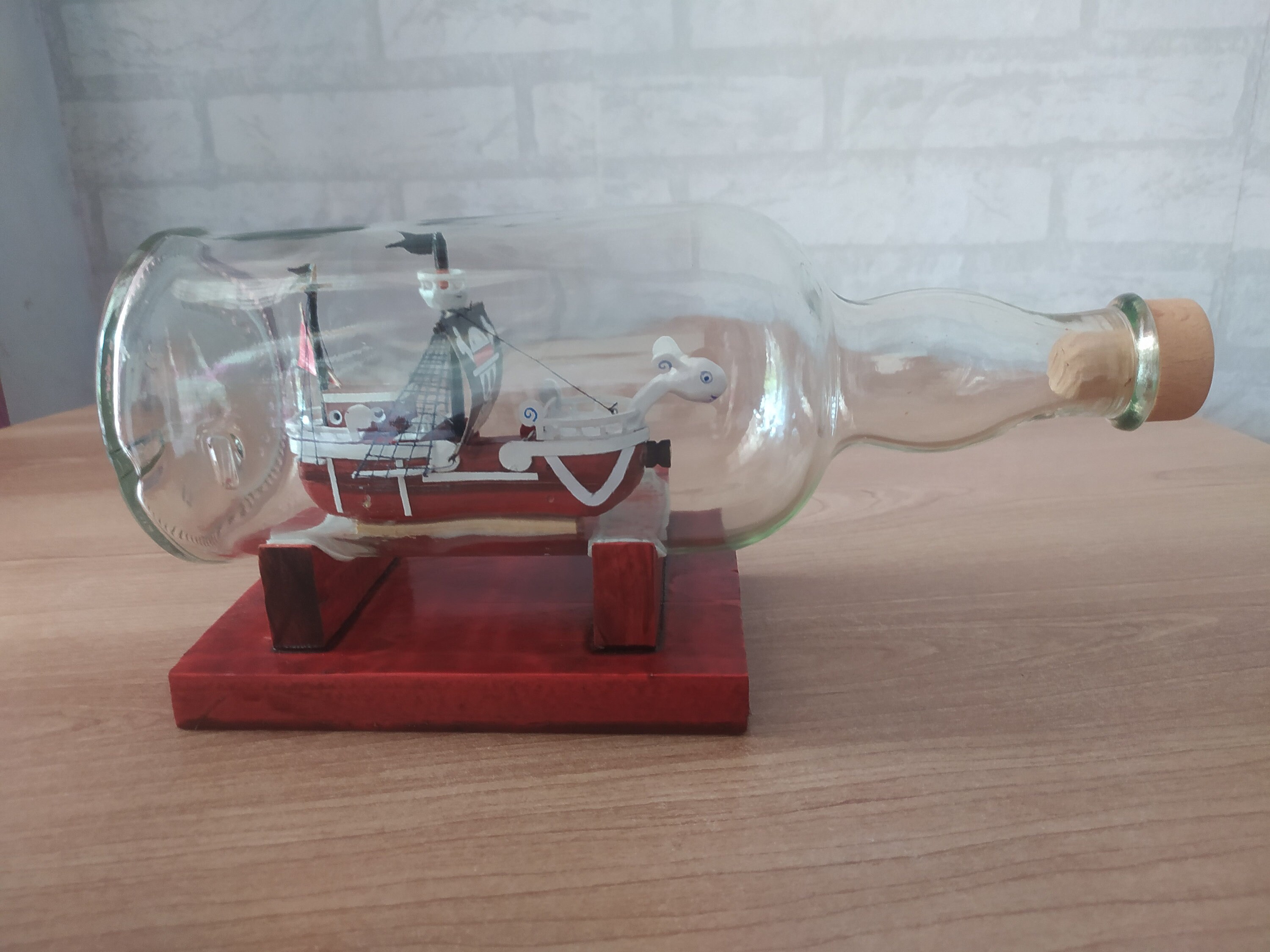 Exclusive Going Merry Ship in a Bottle, Miniature Pirates Ship, Anime ...