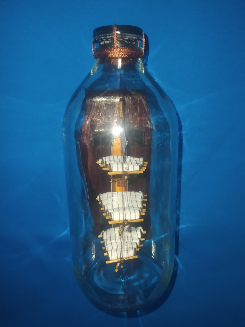 Cutty Sark Ship in a Bottle, Miniature Pirates Ship Gift for Father's ...