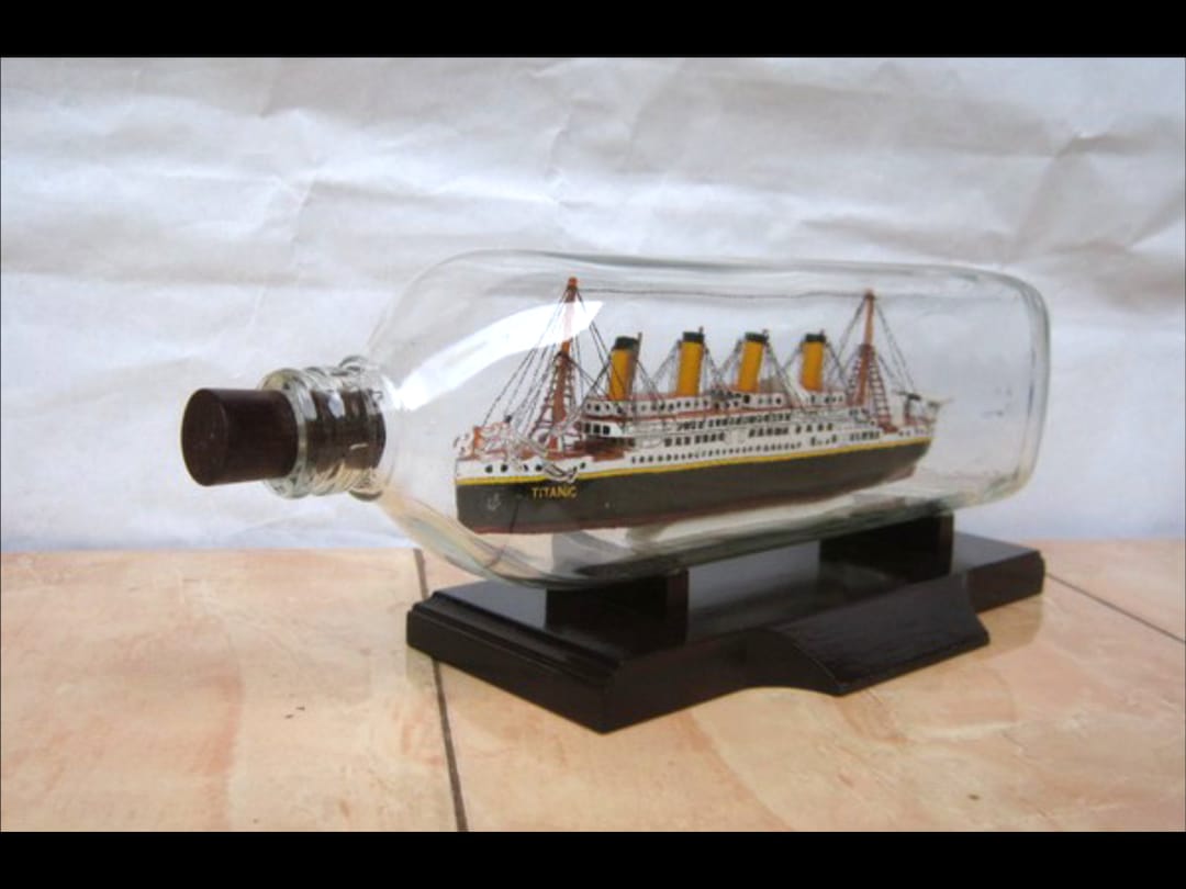 Titanic Ship in a Bottle: Miniature Handmade Classic Gift - Etsy