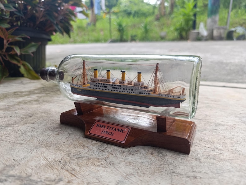 Titanic Ship in a Bottle, Miniature Classic Gift - Etsy