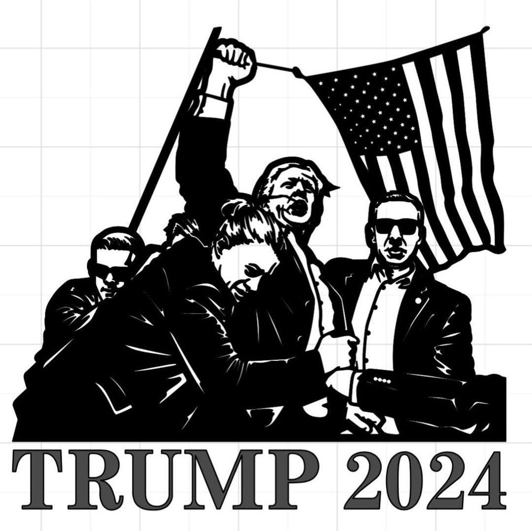 Trump Vinyl Sticker - Etsy