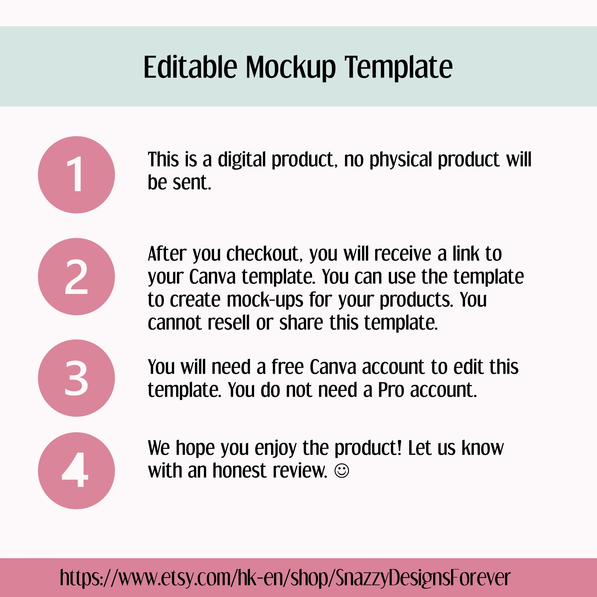 Etsy Stickers Mockup Bundle Etsy Listing Images Editable Canva Template ...