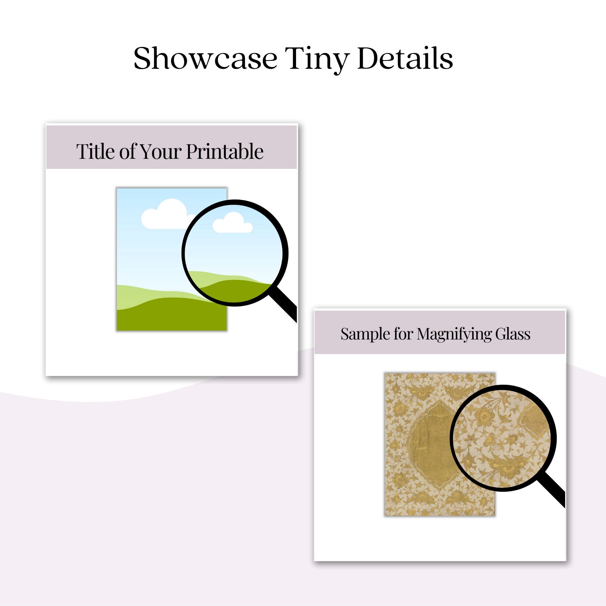 Square Printable Listing Templates for Etsy 40 Canva Mockup Designs for ...