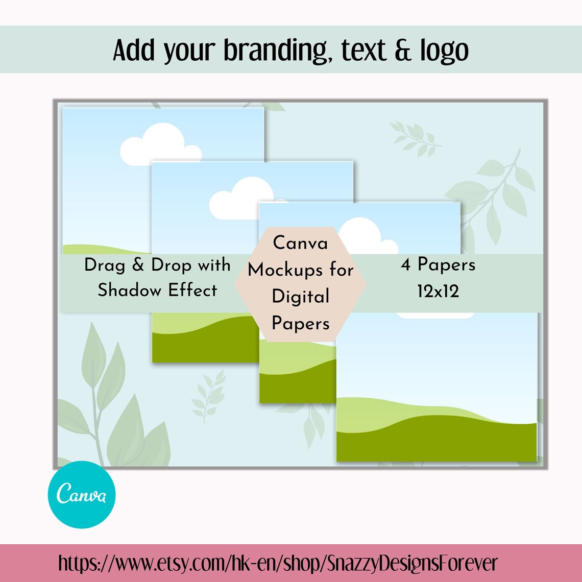 Digital Papers Mockup Bundle for Listing 4 6 8 10 12 16 - Etsy