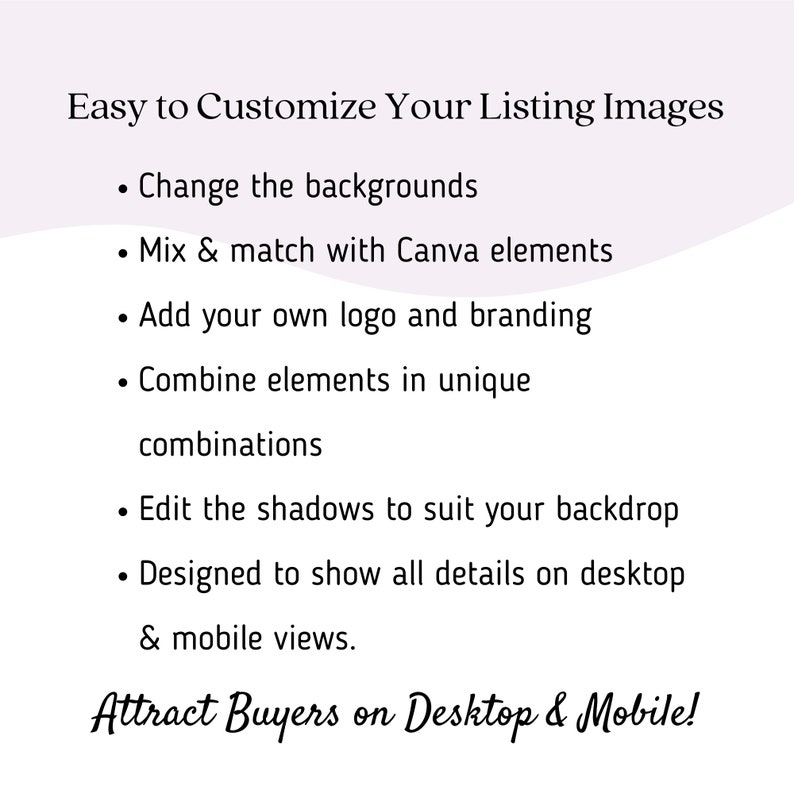 Square Printable Listing Templates for Etsy 40 Canva Mockup Designs for ...