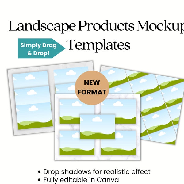 Digital Papers Mockup Bundle for Listing 4, 6, 8, 10, 12, 16 and 20 ...