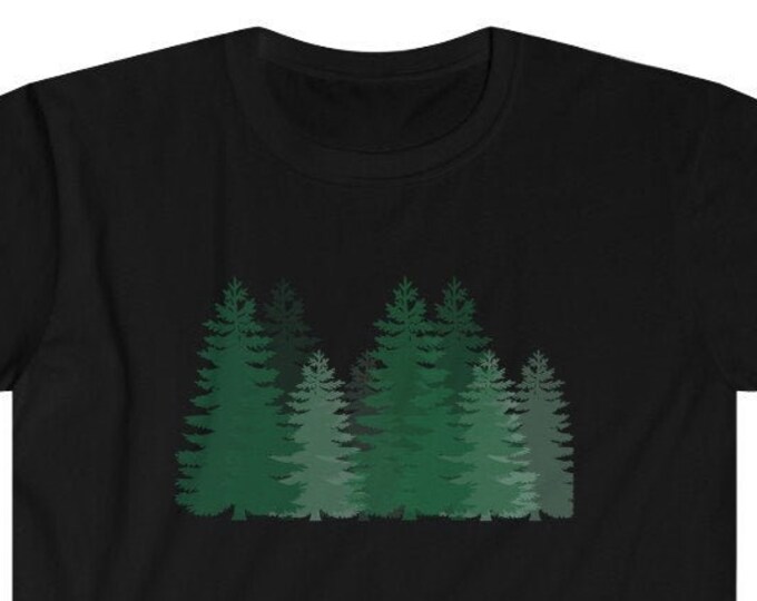 Tree Diagram T Shirt Gift for Outdoor Lover, Trees T Shirts, Forest Tee ...