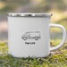 Van Life Camping road Trip and Campfire Enamel Mug - Etsy