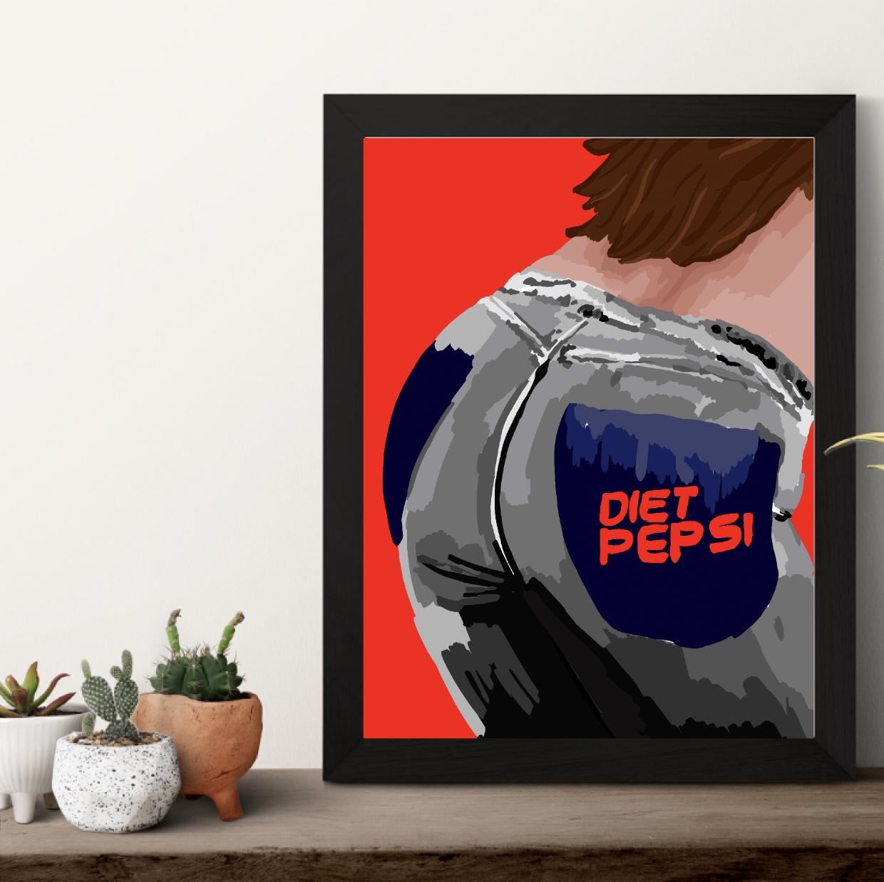 Addison Rae Inspired Print, Innocence in the Backseat, Diet Pepsi ...