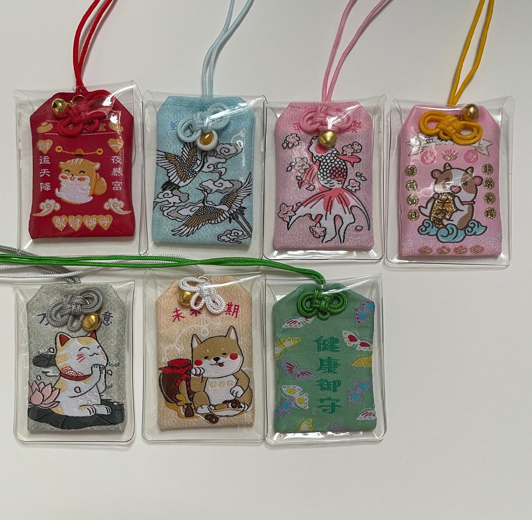 Omamori Japanese Amulet Charm Collection 2. Good Luck Charms for Health ...
