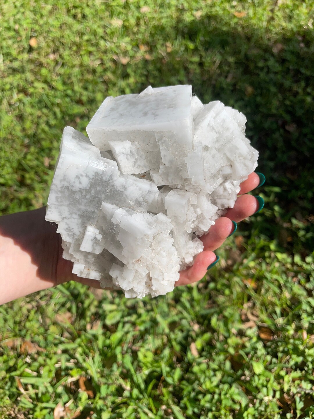 Gorgeous White Halite Specimen With Cubic Formations From Bolivia ...