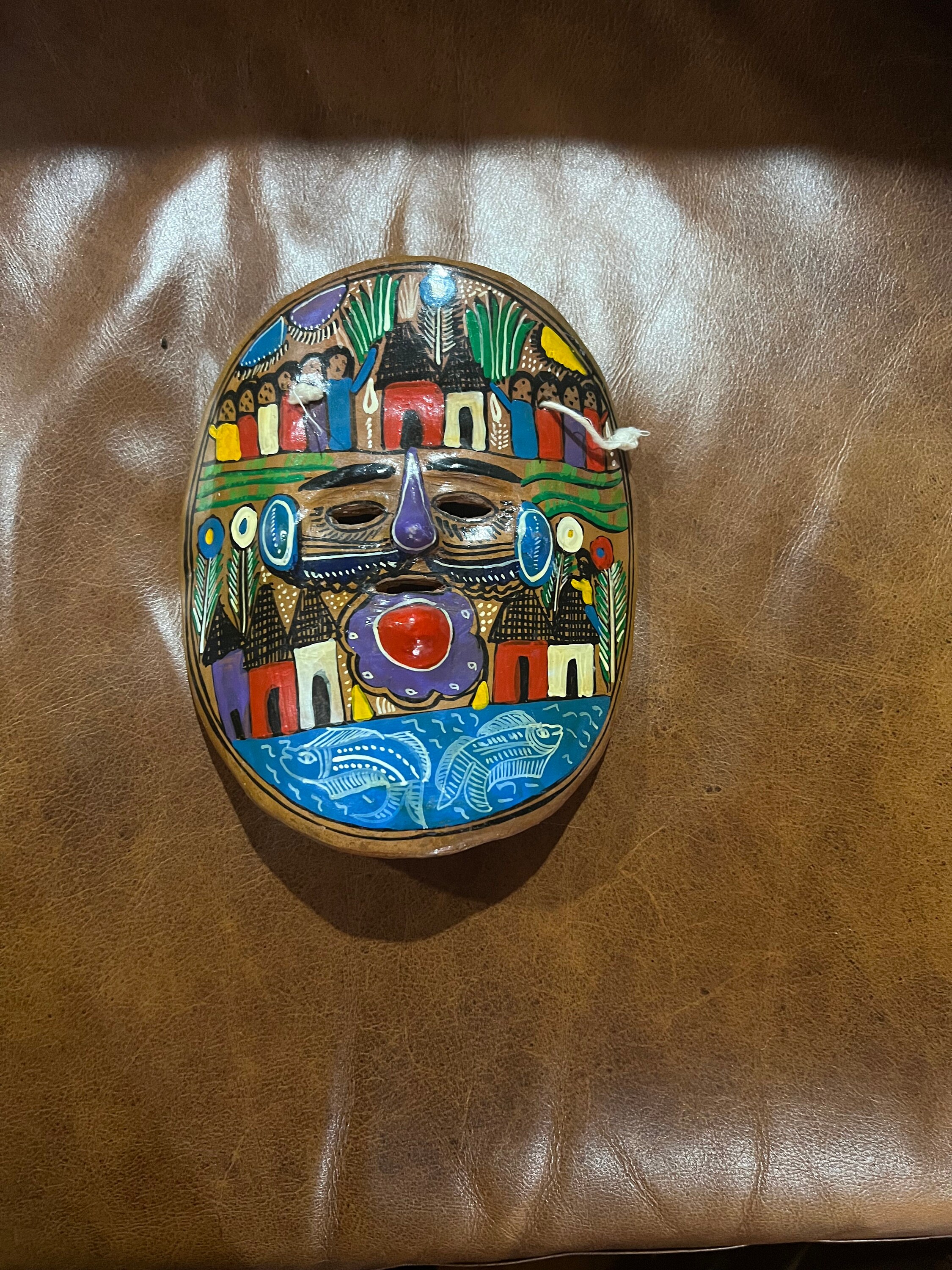 Mexican Terra Cotta Mask - Etsy