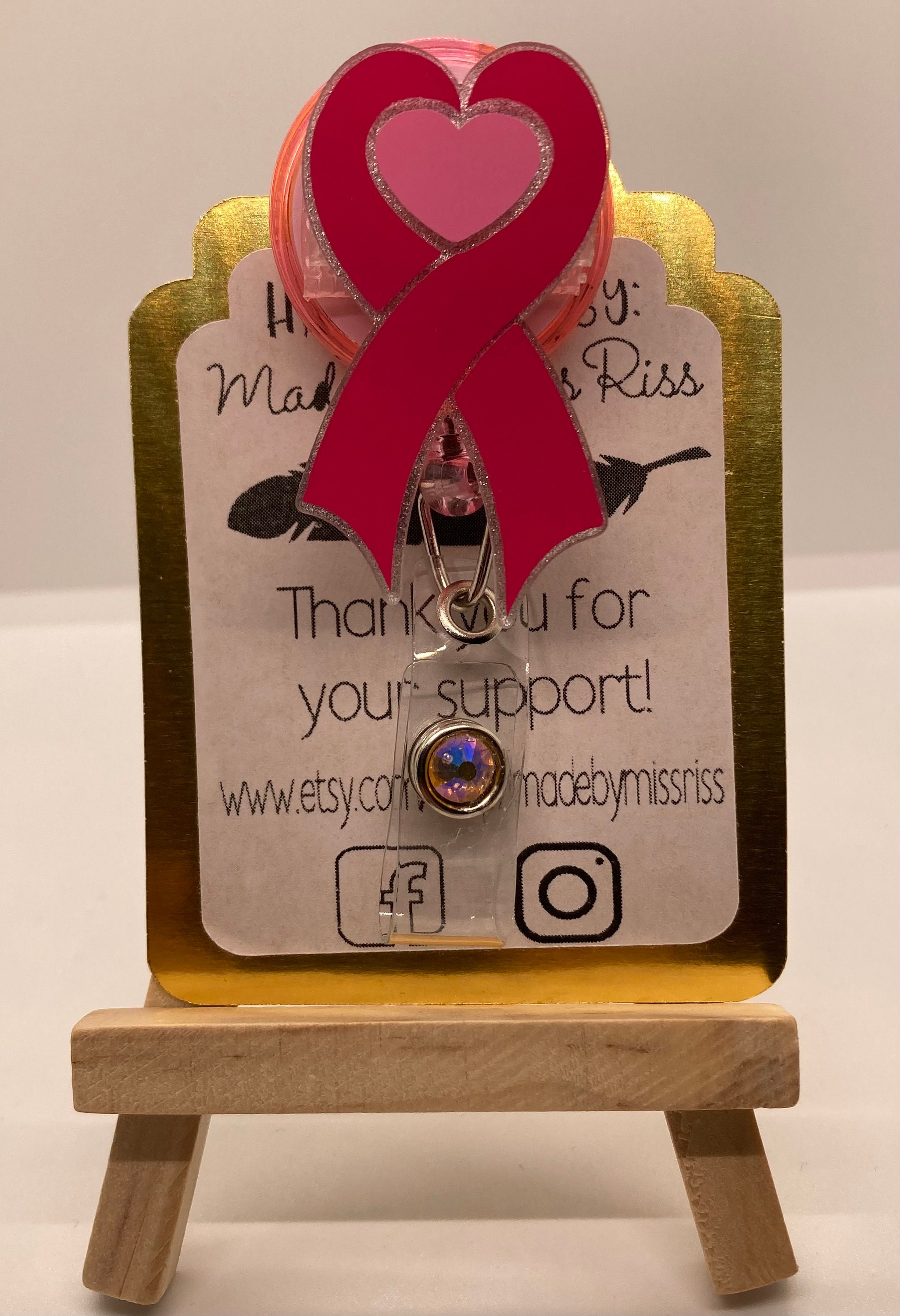 Cancer Awareness Ribbon Badge Reel - Etsy