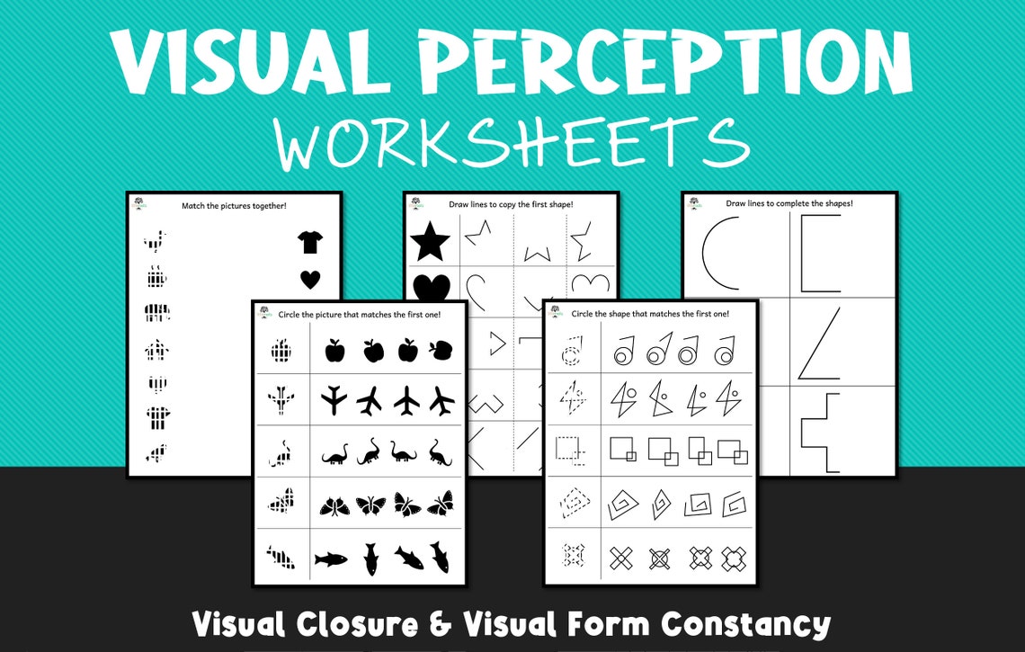 Visual Perception visual Closure Worksheets Printable/digital ...
