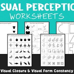 Visual Perception visual Closure Worksheets Printable/digital ...