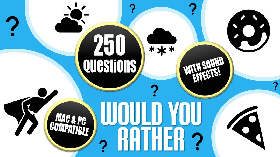 Would You Rather Virtual Game for Children or Families, Digital ...