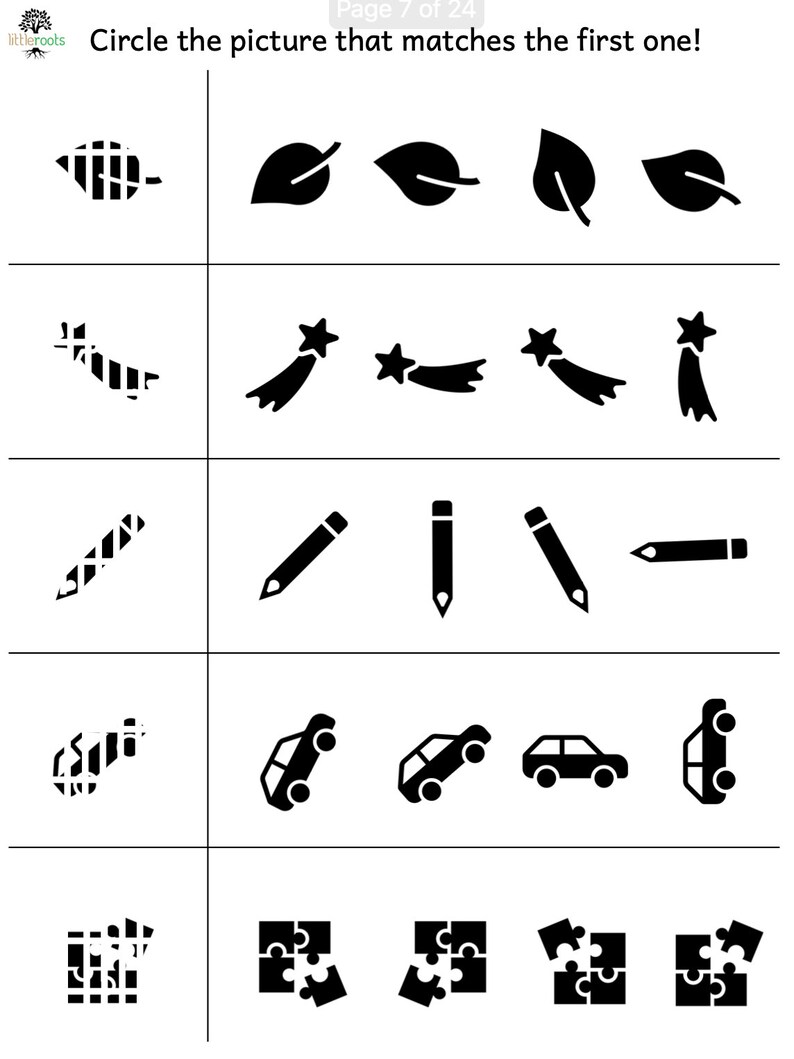 Visual Perception visual Closure Worksheets Printable/digital ...