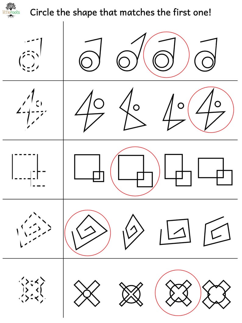 Visual Perception visual Closure Worksheets Printable/digital ...