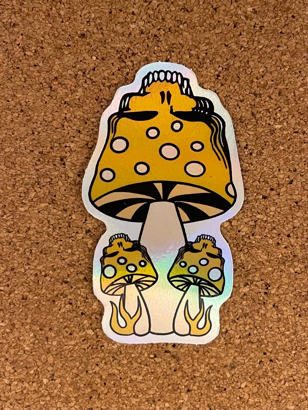 Steal Your Mushroom HOLOGRAPHIC Sticker Grateful Dead Inspired Sticker ...