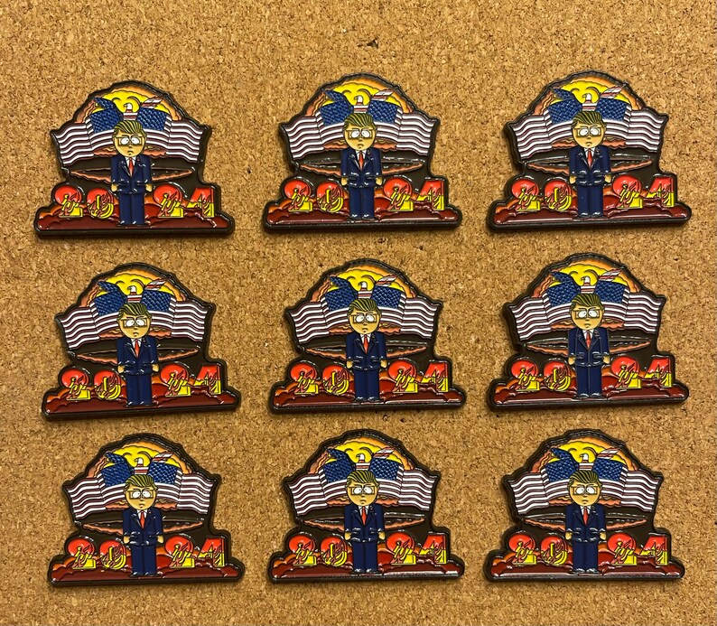 Garrison Trump 2024 Presidential Cartoon Pin - Etsy