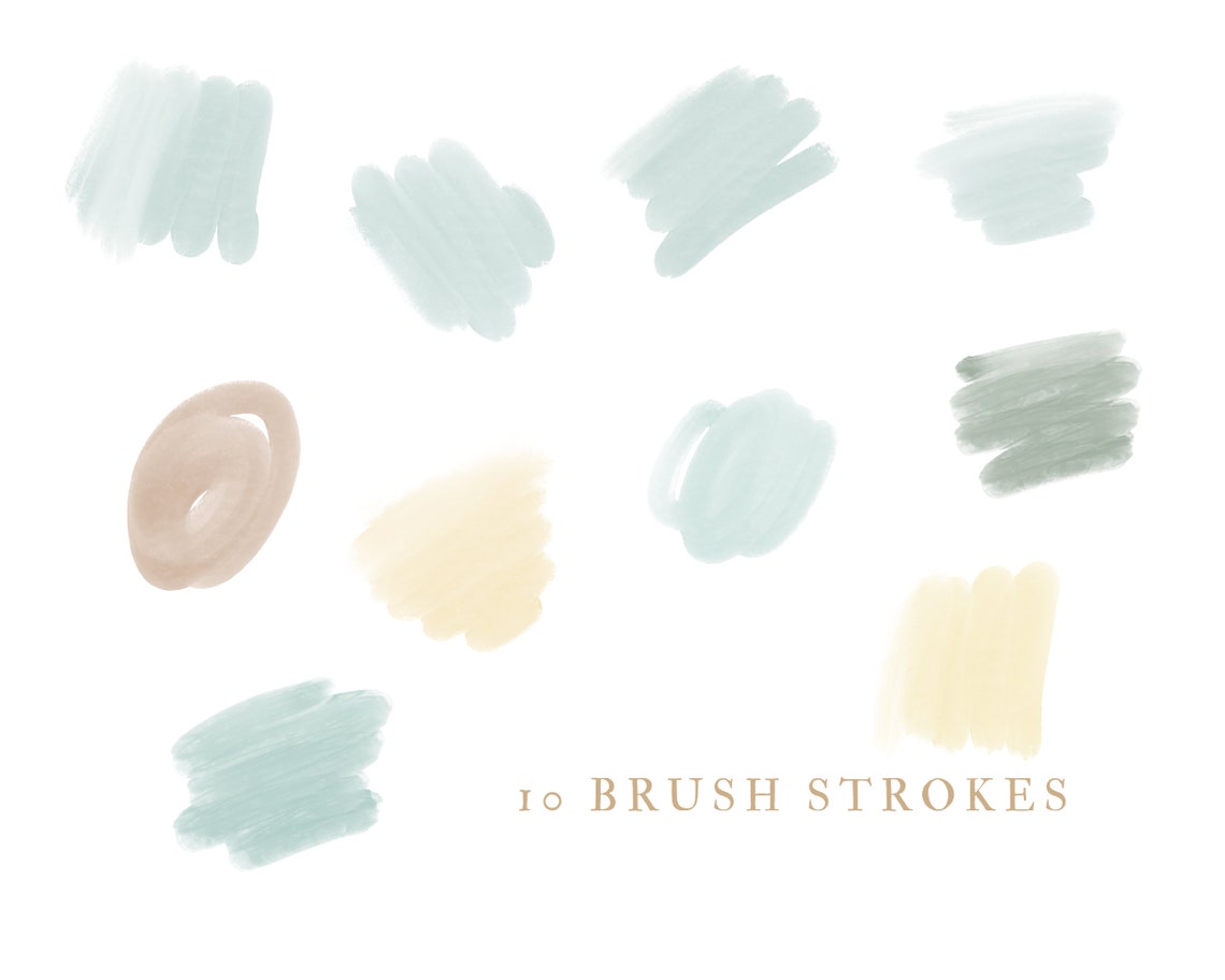 Watercolor Clipart, Brush Strokes, Png Clipart, Splashes Clipart Png ...