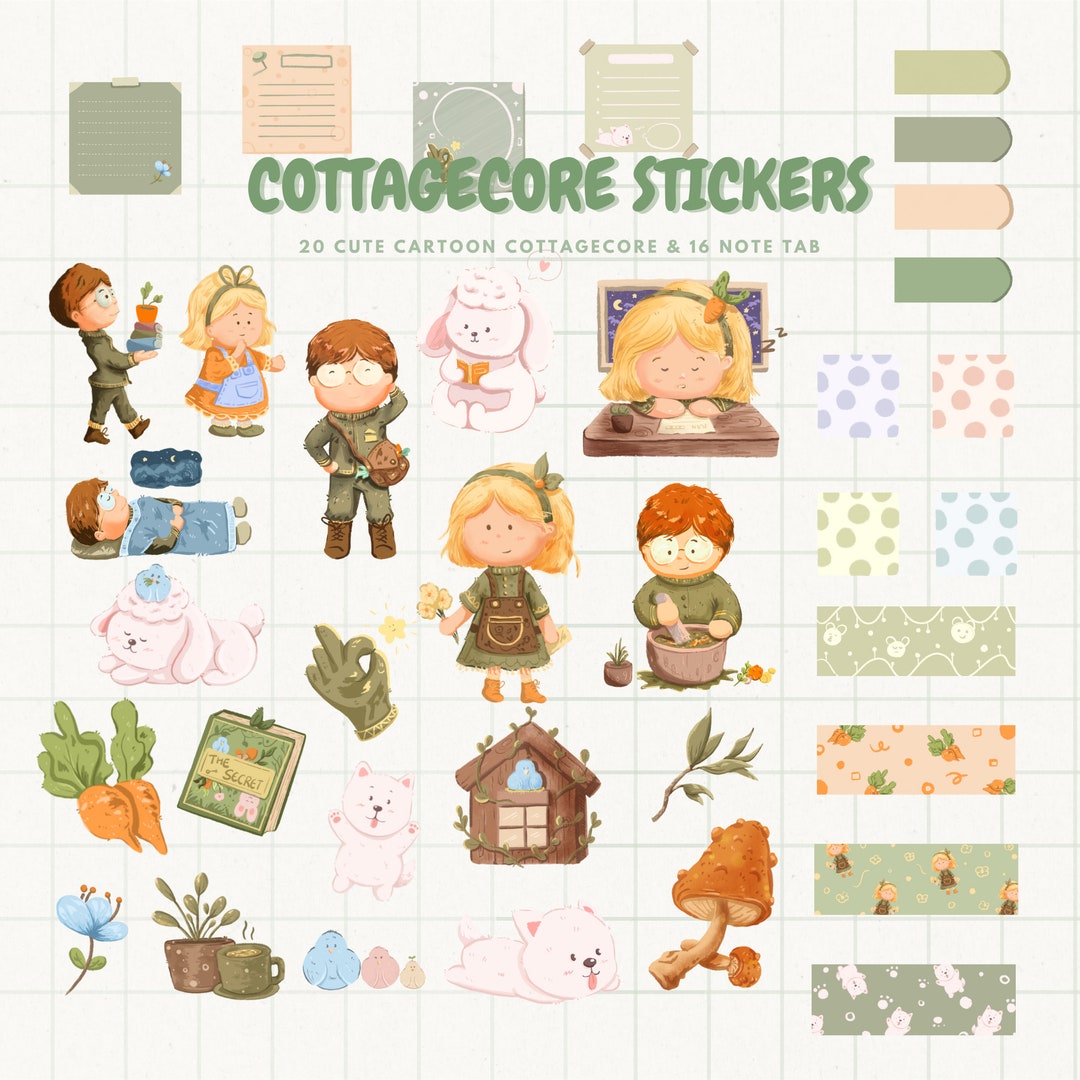 Cottagecore Digital Planner Sticker, Cottagecore Stickers, Cottagecore ...