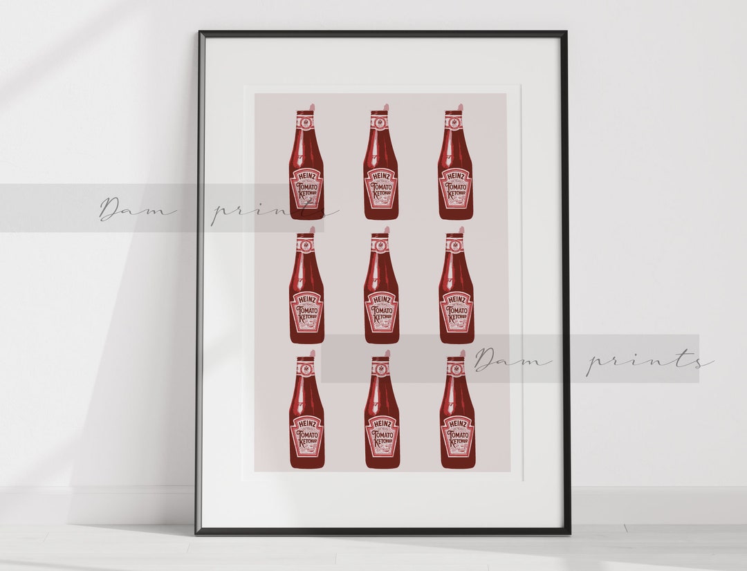 Heinz Ketchup Iconic Pop Art | British Tomato Sauce | Physical Print ...