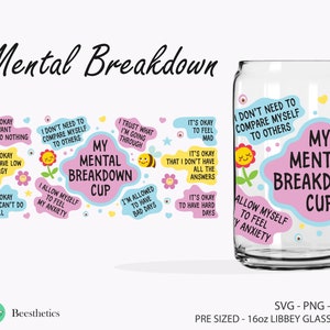 My Mental Health Cup Svg - Etsy Singapore