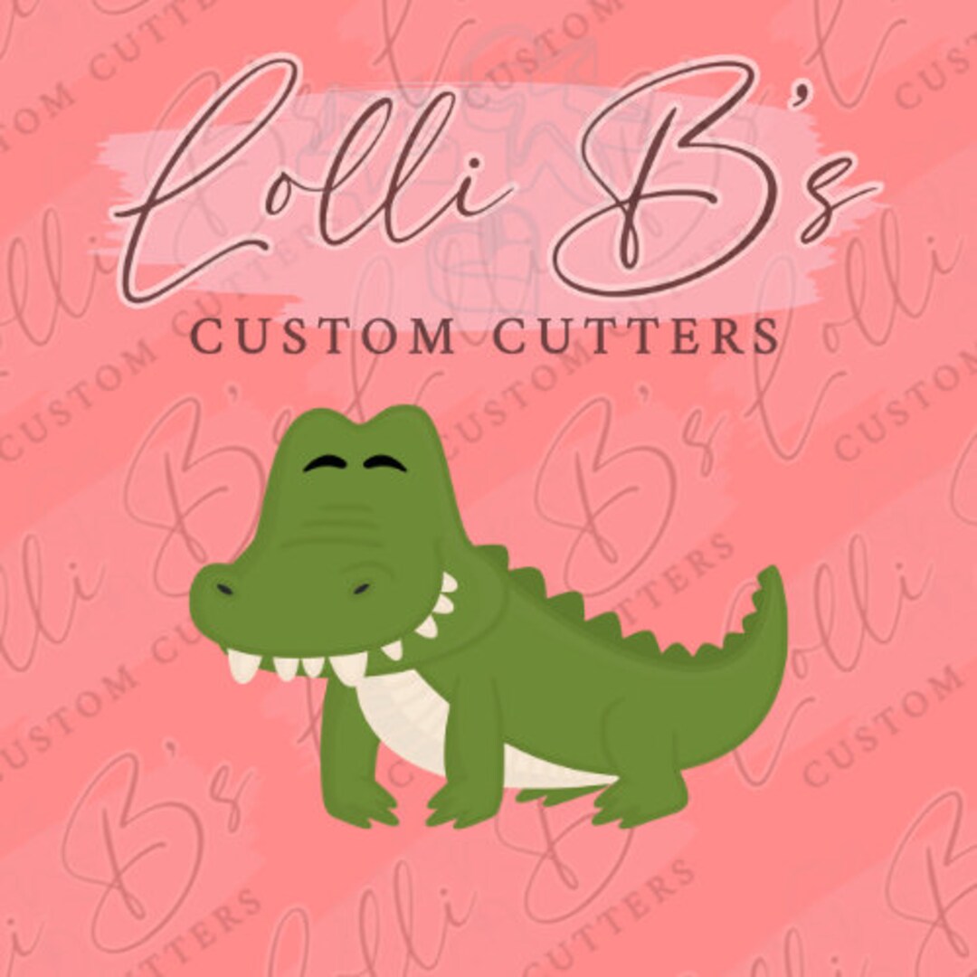 Alligator (gator), Crocodile Cookie Cutter and Fondant Cutter - Etsy