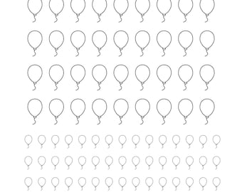 Balloon Royal Icing Transfer Sheet - Etsy