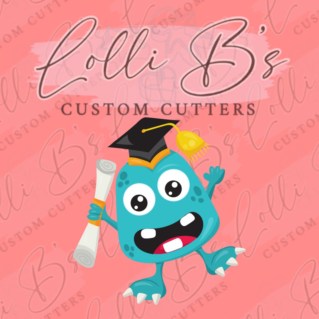 Graduation Monster 01 Cookie Cutter and Fondant Cutter - Etsy