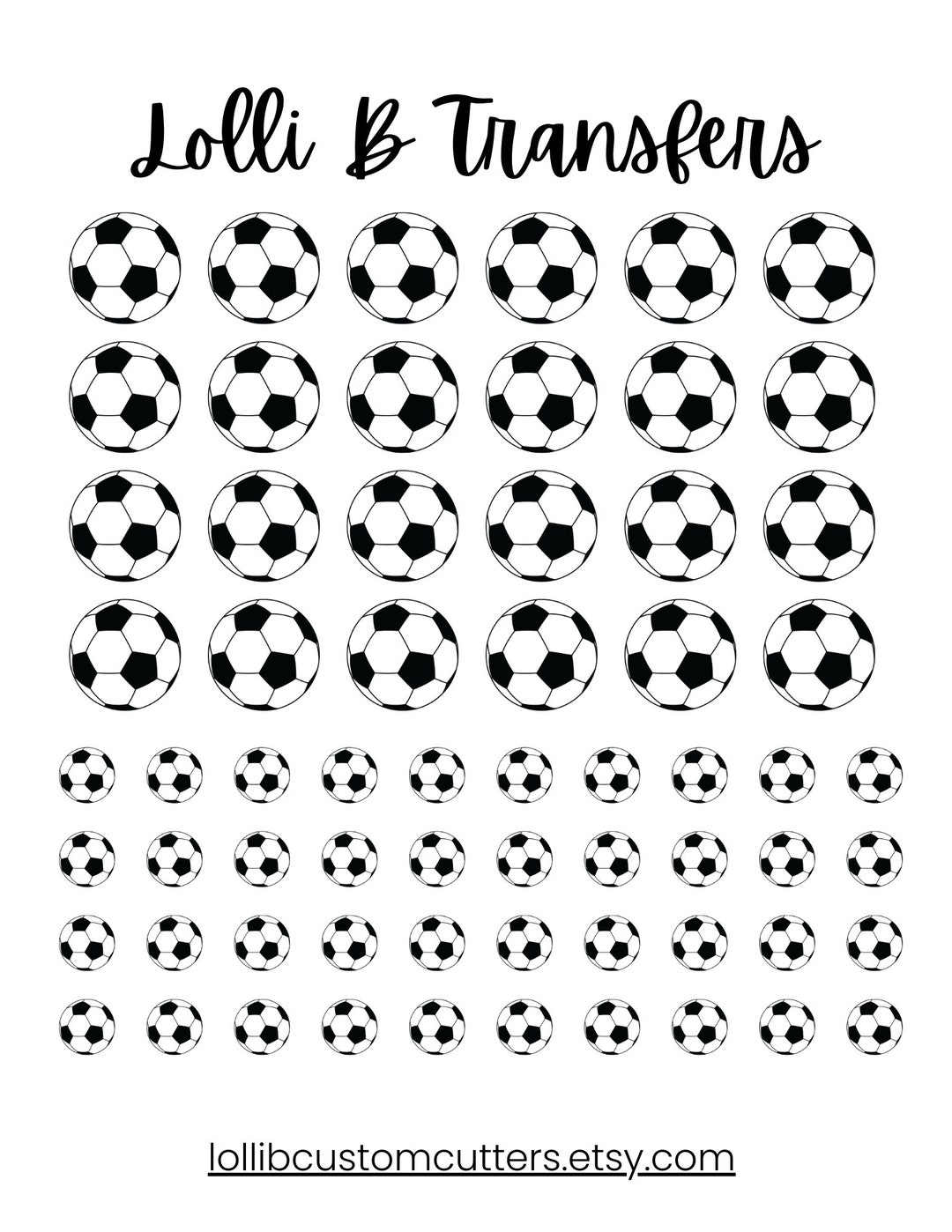 Soccer Royal Icing Transfer Sheet - Etsy
