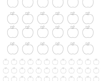 Apple Royal Icing Transfer Sheets Royal Icing Template Royal Icing ...