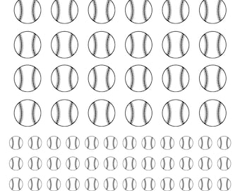 Baseball Royal Icing Transfer Sheet - Etsy