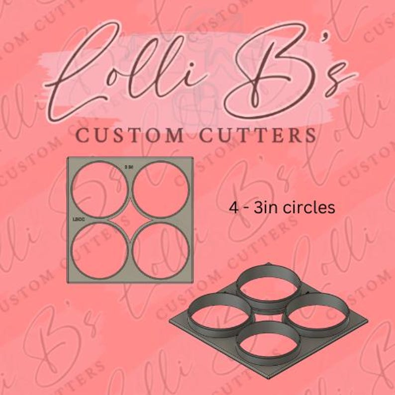 Multi-cutter Circles Cookie Cutter and Fondant Cutter - Etsy