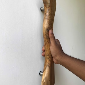 Premium Teak Wood Door Handle, Handcrafted Elegance, Elegant Wooden ...