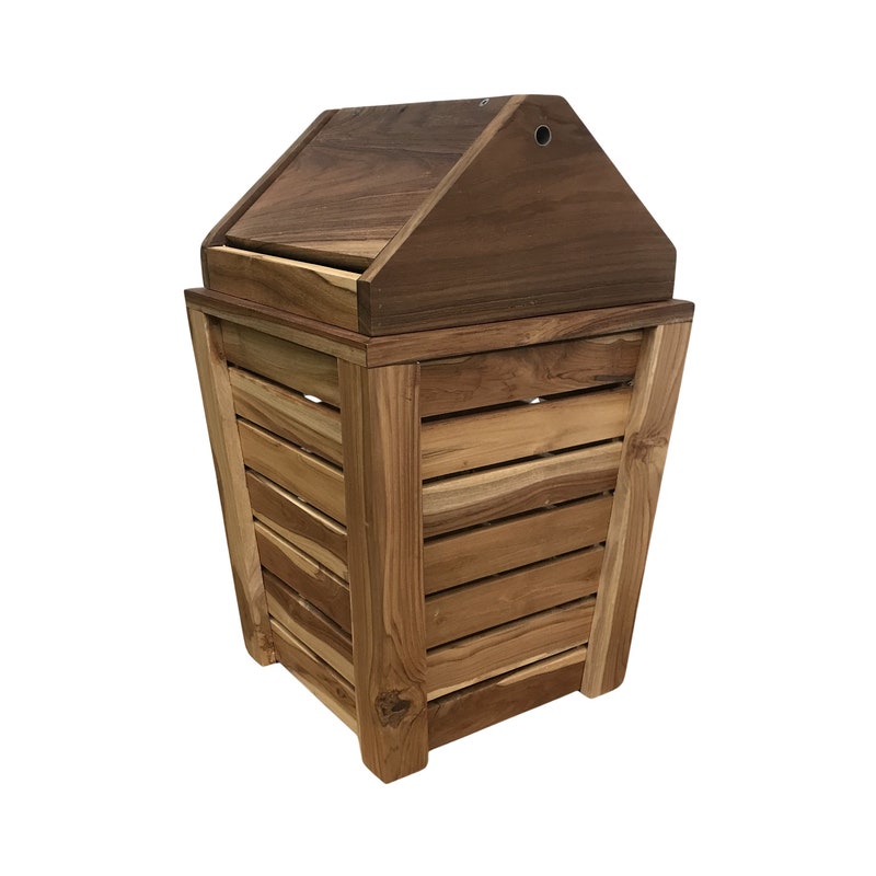 Wood Trash Bin - Etsy