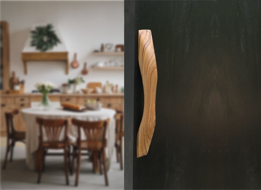 Luxury Handmade Teak Wood Door Handle - Main Door Pull, Handcrafted ...