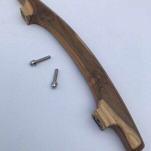 Teak Wood Door Handle - Rustic Chic Home Accent, Elegant Wooden Pull ...