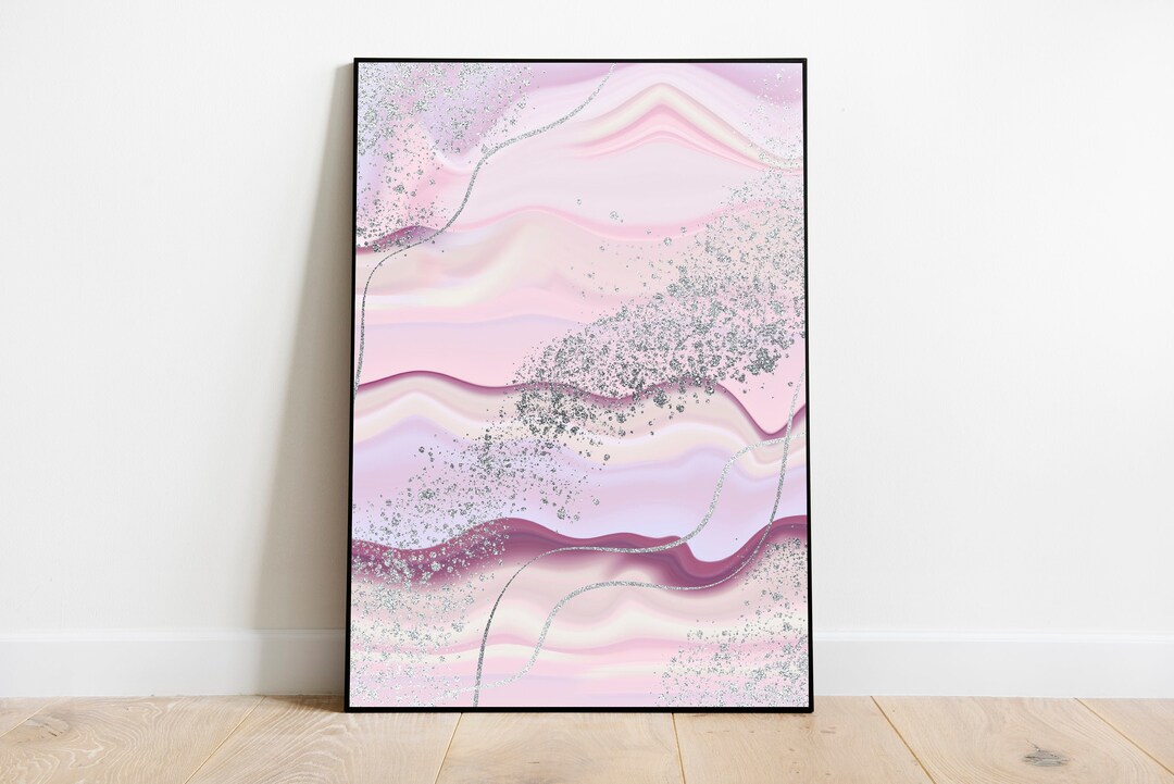 Abstract Wall Art, Pink Print, Abstract Art, Abstract Print, Abstract ...