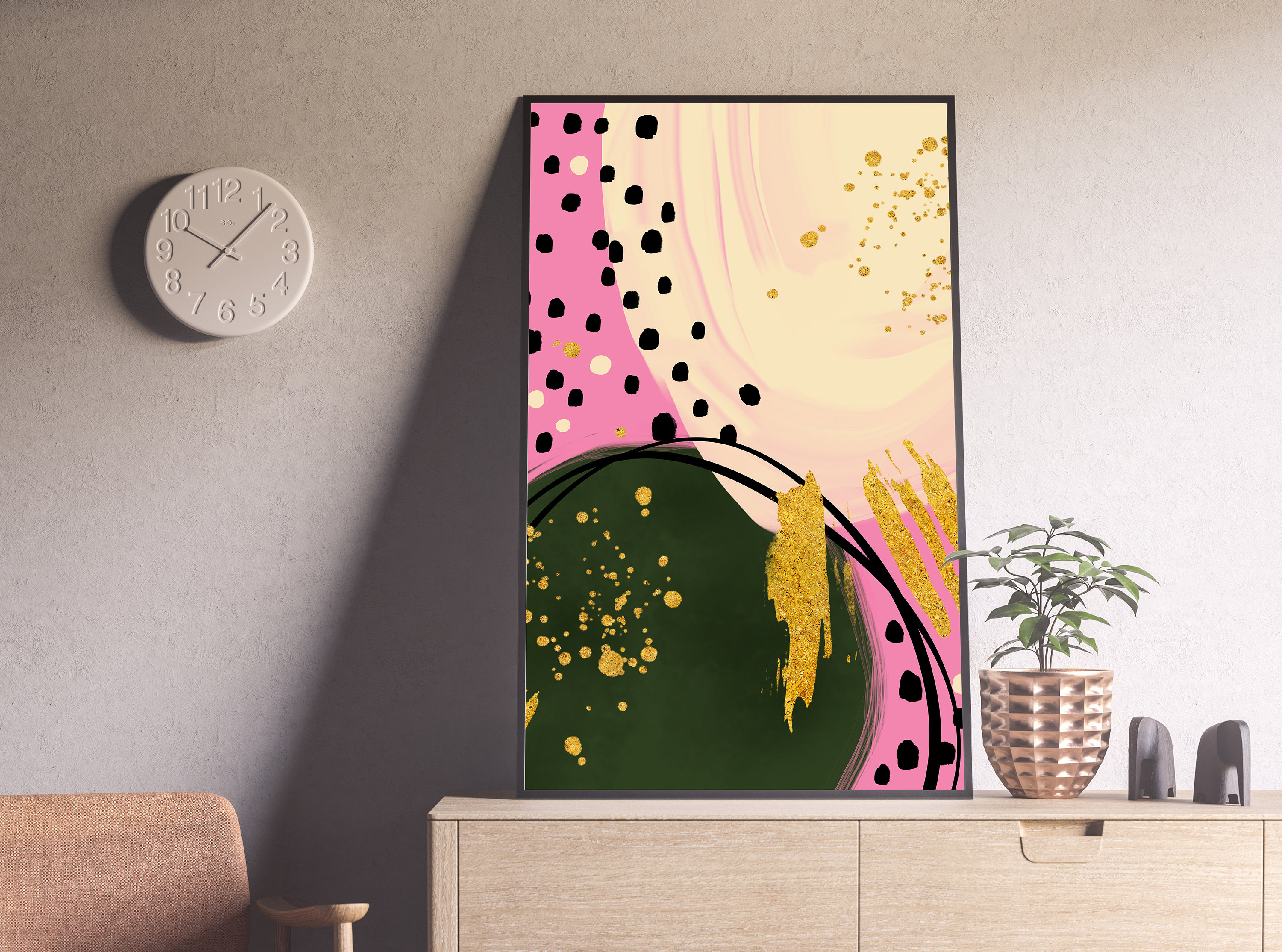 Colorful Abstract Art Print Wall Art Printable Abstract Art Digital Art ...