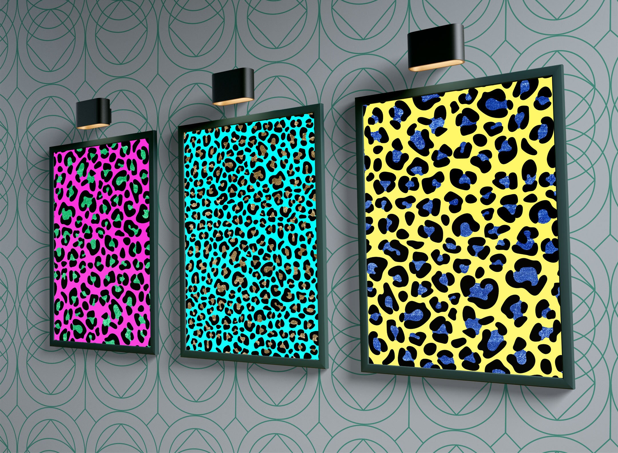 Posters Leopard Print Decor, Wall Art Cheetah Print, Leopard Print ...