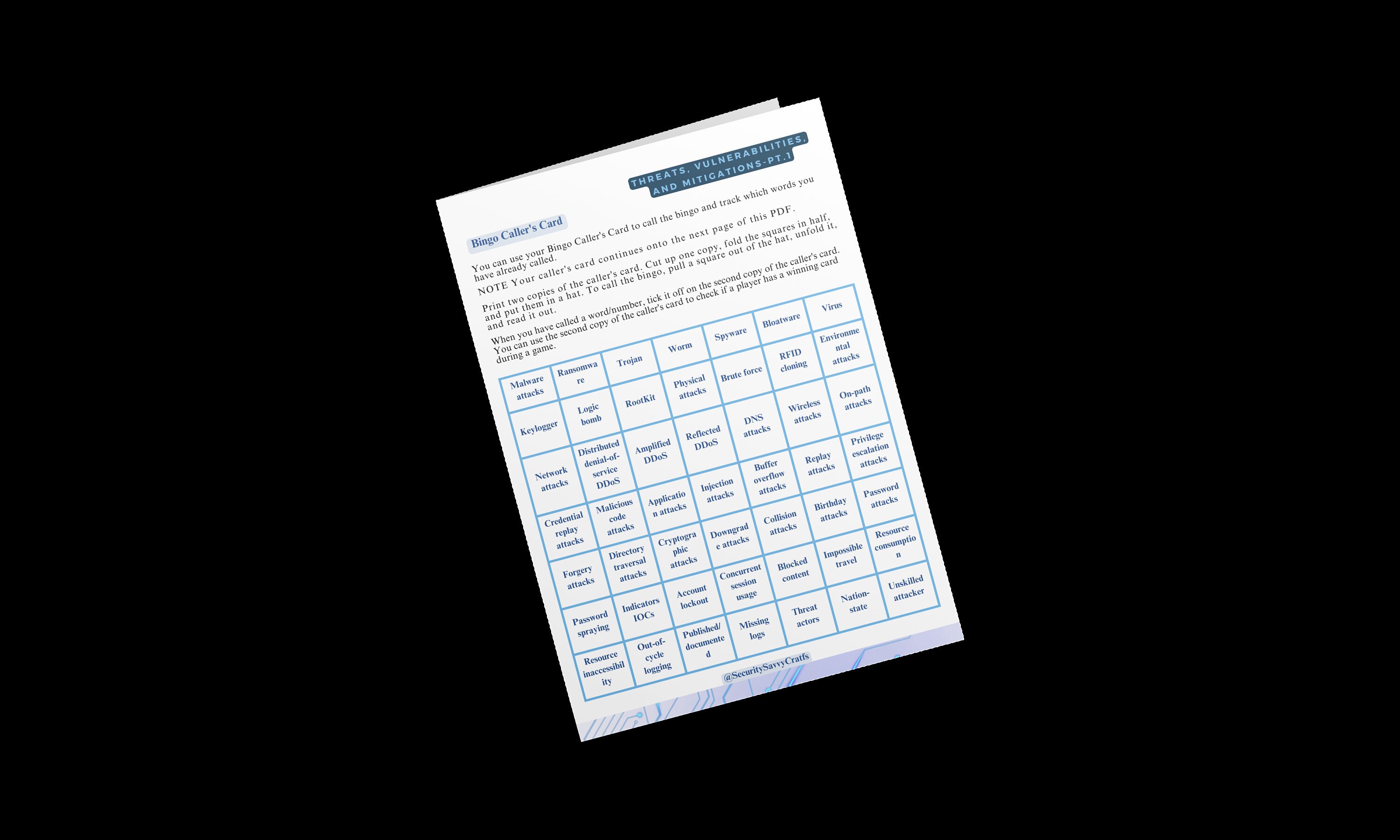 Cybersecurity Exam Prep Bingo Interactive Comptia Security Study Game ...