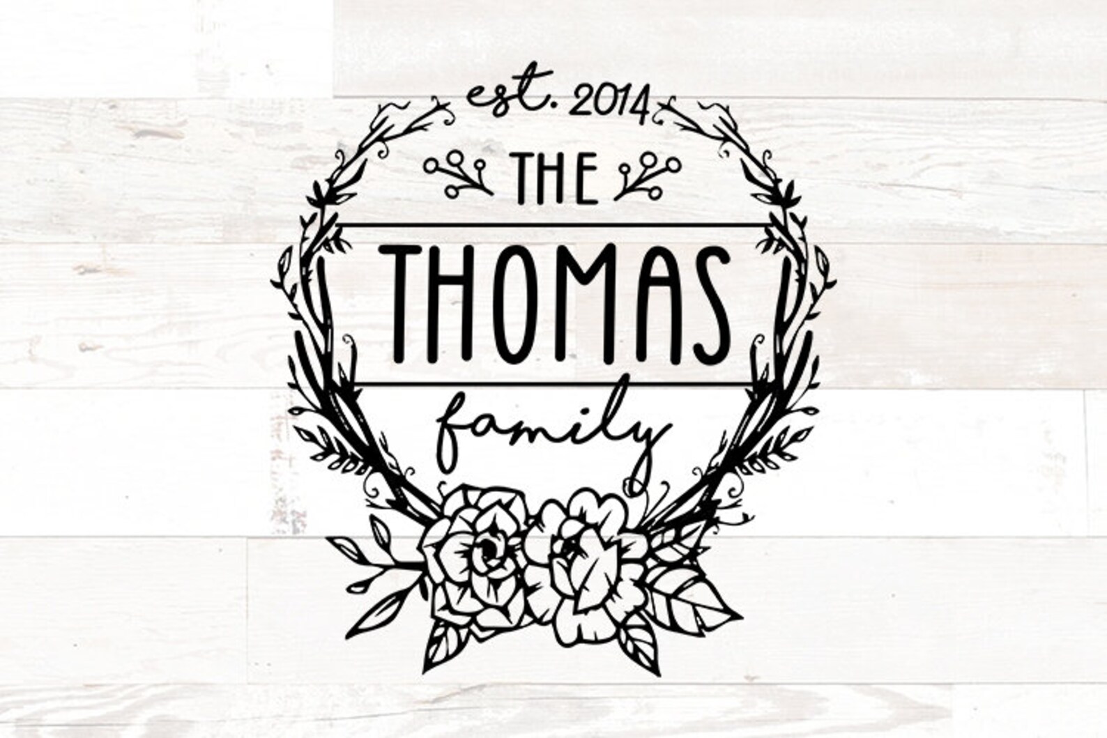 Last Name SVG File Family Monogram Svg Svg Bundle Family - Etsy