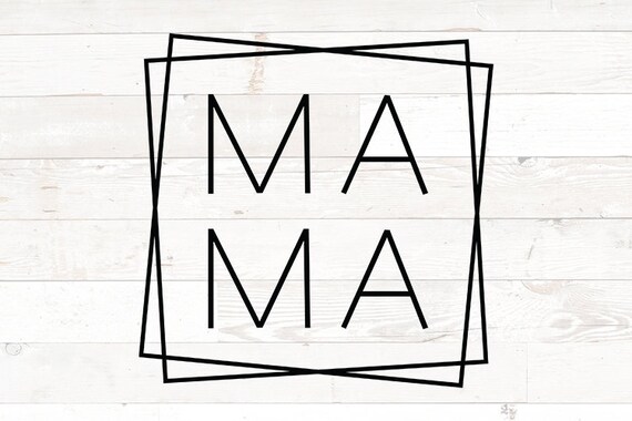 Mama svg for shirts Mama svg Mothers day svg Mama square | Etsy